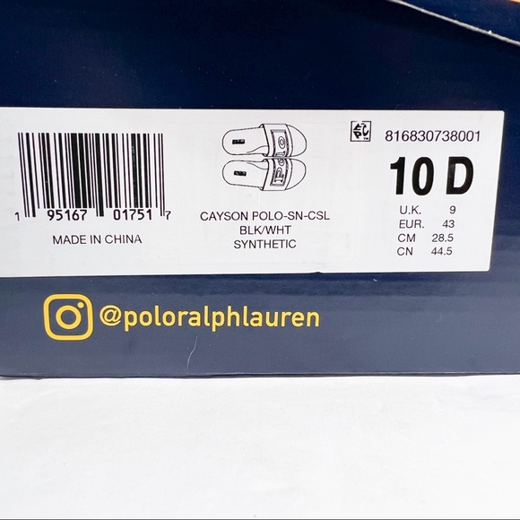 Polo Ralph Lauren | Shoes | Polo Ralph Lauren Cayson Logo Pool Slide ...